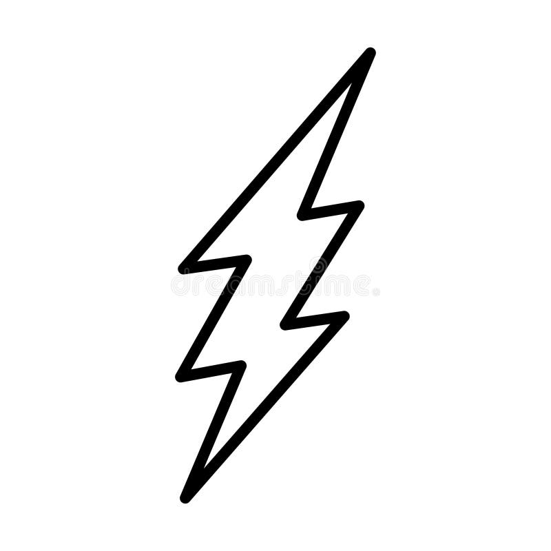 Lightning Bolt Icon Vector on Trendy Design Stock Vector - Illustration of logotype, lightening ...