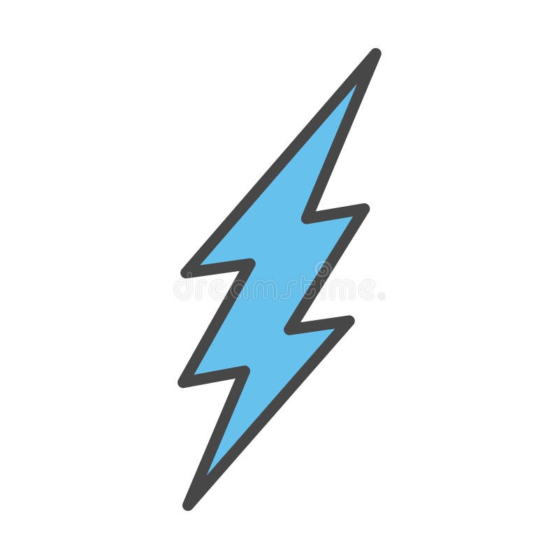 Lightning Bolt Icon Vector on Trendy Design Stock Vector - Illustration of thunderbolt, style ...