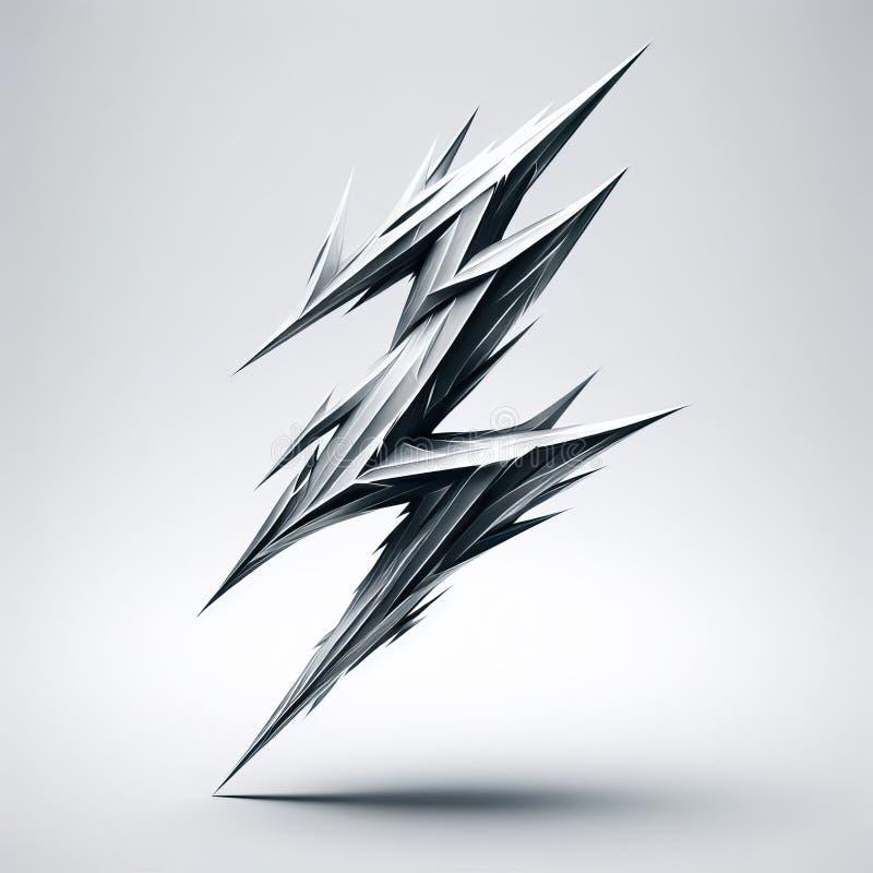 Lightning Bolt a Jagged Shape Resembling a Bolt of Lightning, I Stock ...