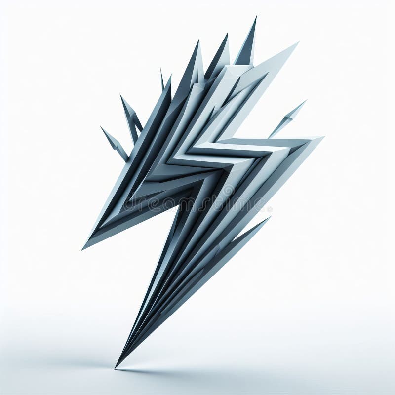 Lightning Bolt a Jagged Shape Resembling a Bolt of Lightning, I Stock ...