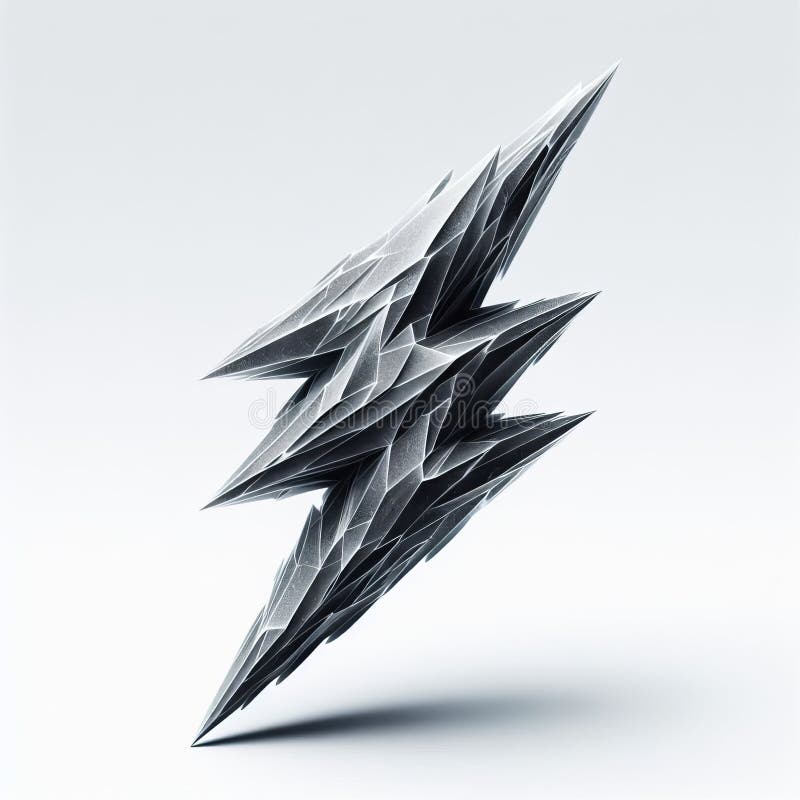 Lightning Bolt a Jagged Shape Resembling a Bolt of Lightnin Stock ...