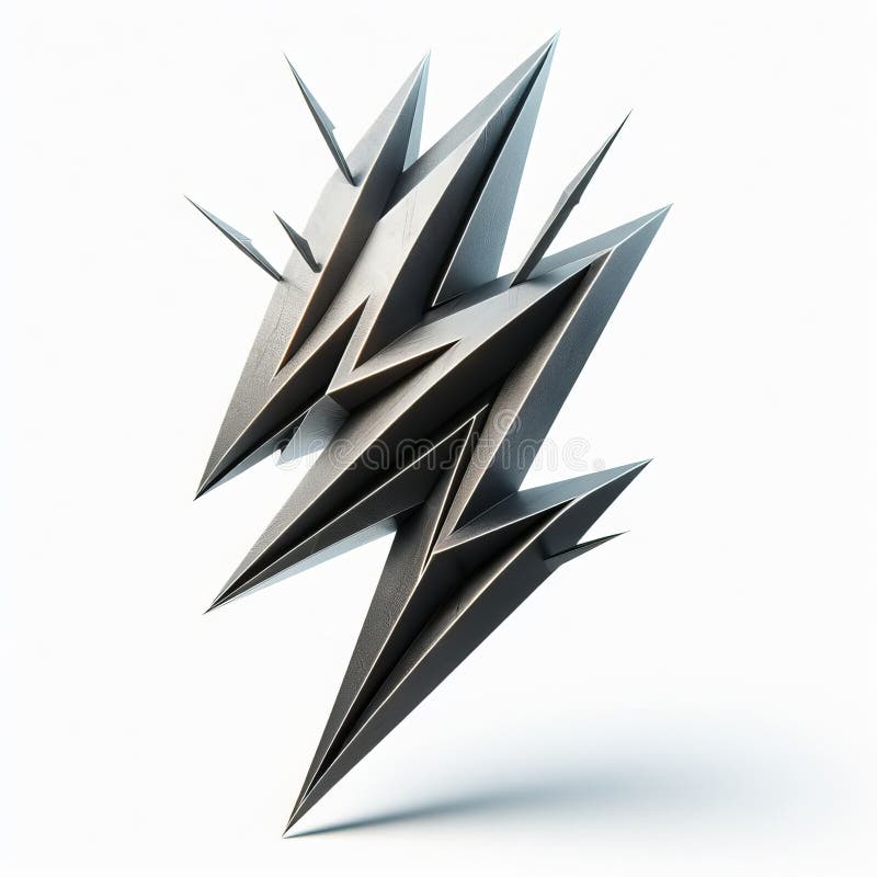 Lightning Bolt a Jagged Shape Resembling a Bolt of Lightnin Stock ...