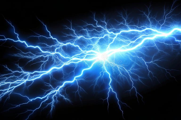 Lightning Bolt. Lightning Flash Bolt or Thunderbolt. Blue Lightning or ...