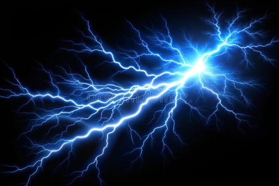 Lightning Bolt. Lightning Flash Bolt or Thunderbolt. Blue Lightning or ...