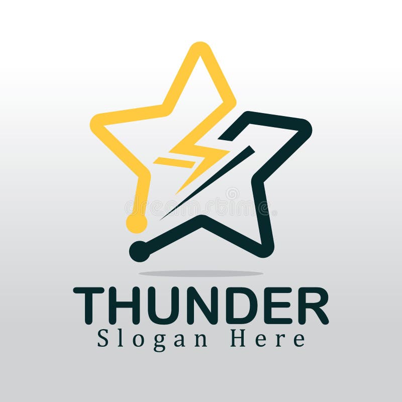 Lightning Bolt Logo Concept. Stock Vector - Illustration of bright ...
