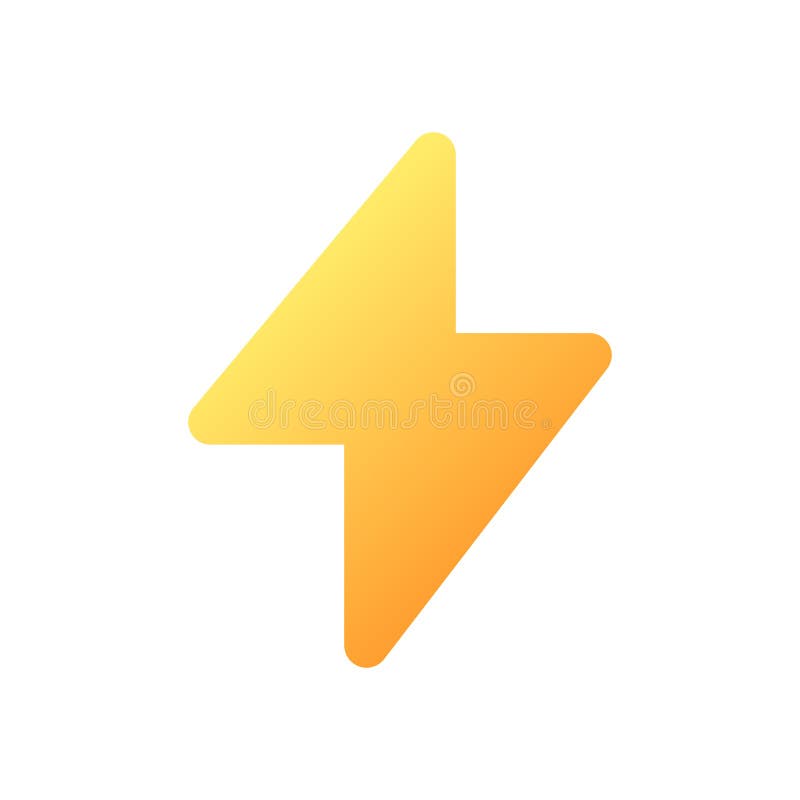 Lightning Bolt Pixel Perfect Flat Gradient Color Ui Icon Stock Vector ... Lightning Bolt Pixel Perfect Flat Gradient Color Ui Icon Stock Vector ...