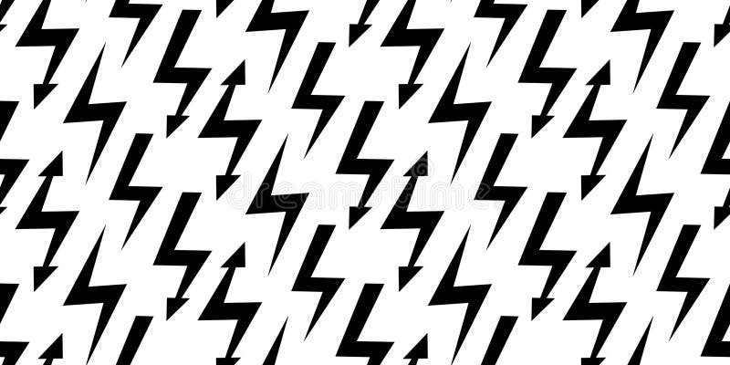 Lightning Bolt Seamless Pattern. Thunder Bolt Repeating Wallpaper ...