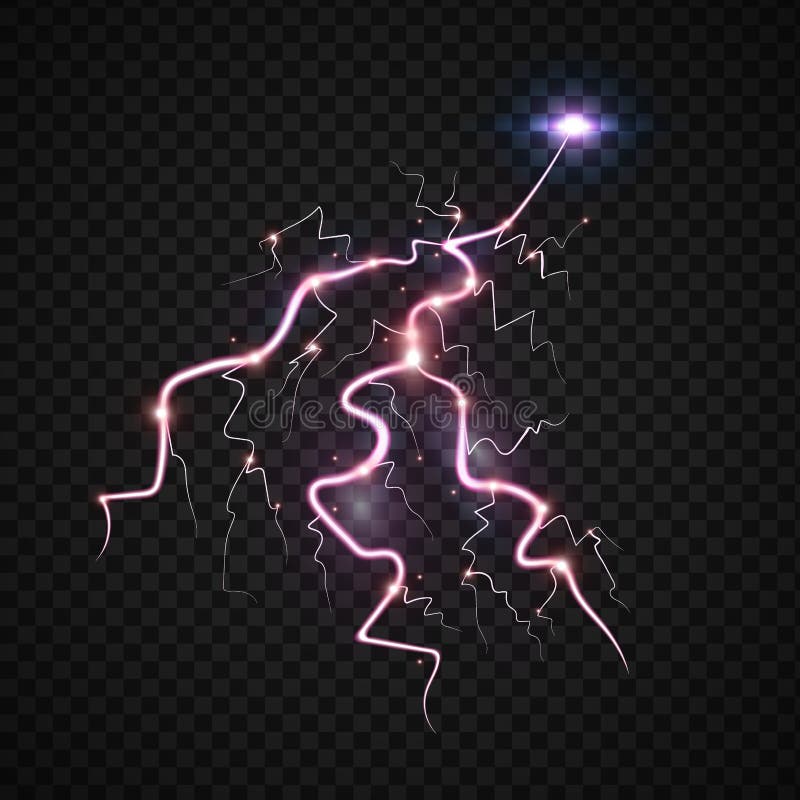 Lightning Bolt Storm Strike Realistic 3d Light Thunder-storm Magic and ...