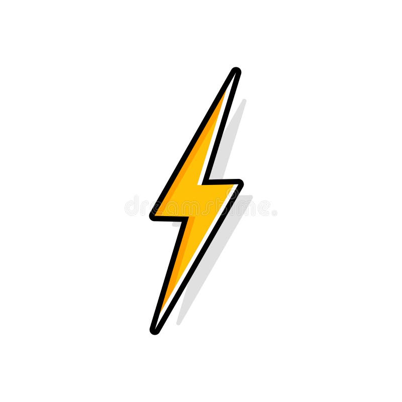 Lightning Bolt, Thunder Bolt, Lighting Strike Expertise Flat Vector Icon Stock Vector ...