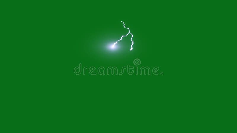 Lightning Bolt Top Resolution Green Screen Effects 4k Stock Video ...