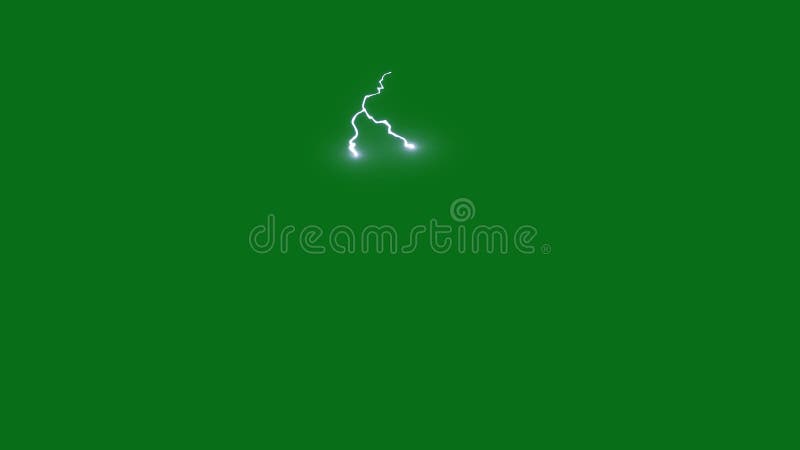 Lightning Strike on Green Screen Stock Video - Video of lighting, dark ...