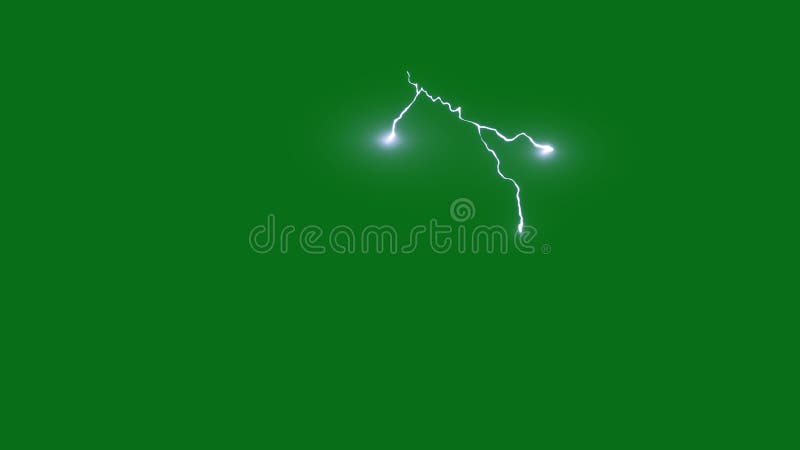 Lightning Bolt Top Resolution Green Screen Effects 4k Stock Video ...