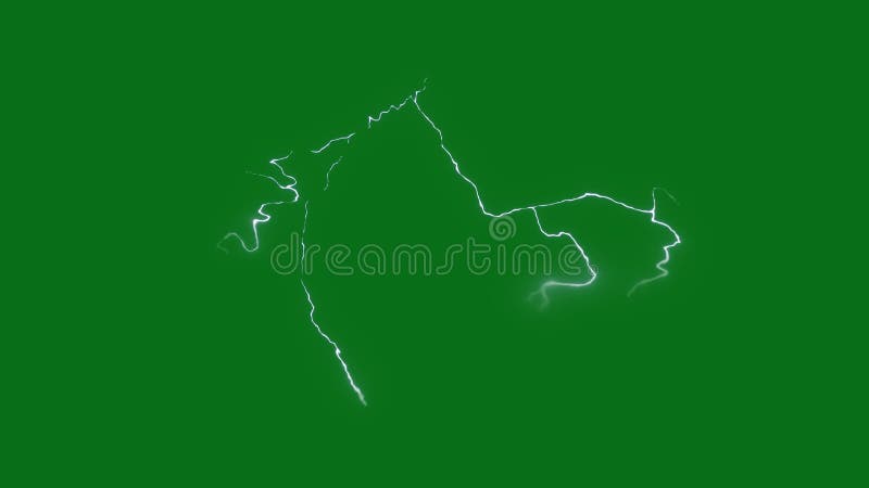 Lightning Bolt Top Resolution Green Screen Effects 4k Stock Footage ...