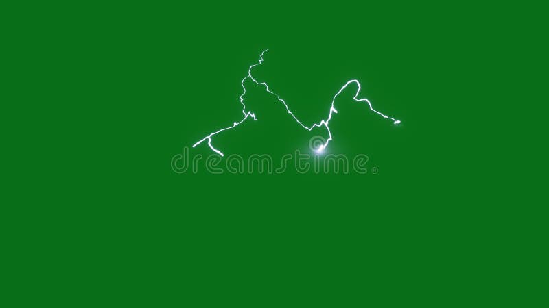 Lightning Bolt Top Resolution Green Screen Effects 4k Stock Footage ...