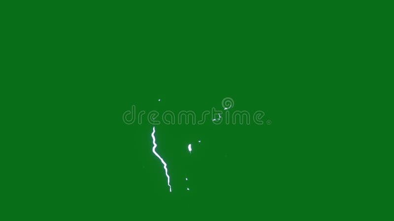 Lightning Bolt Top Resolution Green Screen Effects 4k Stock Video ...