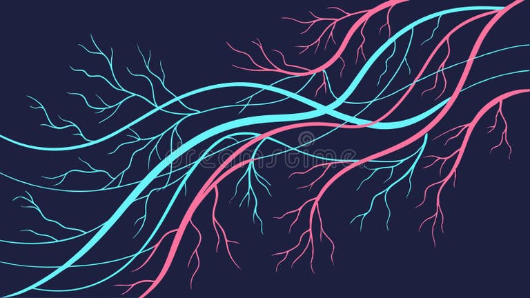 Lightning Bolts Abstract, Electric Energy and Storm Effect and Dynamic ...