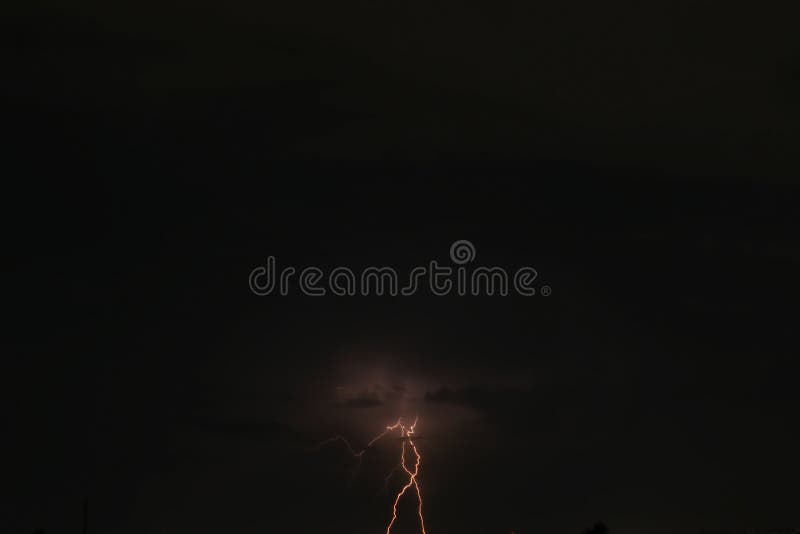 The Lightning Came Down Terribly. Stock Photo - Image of terribly ...