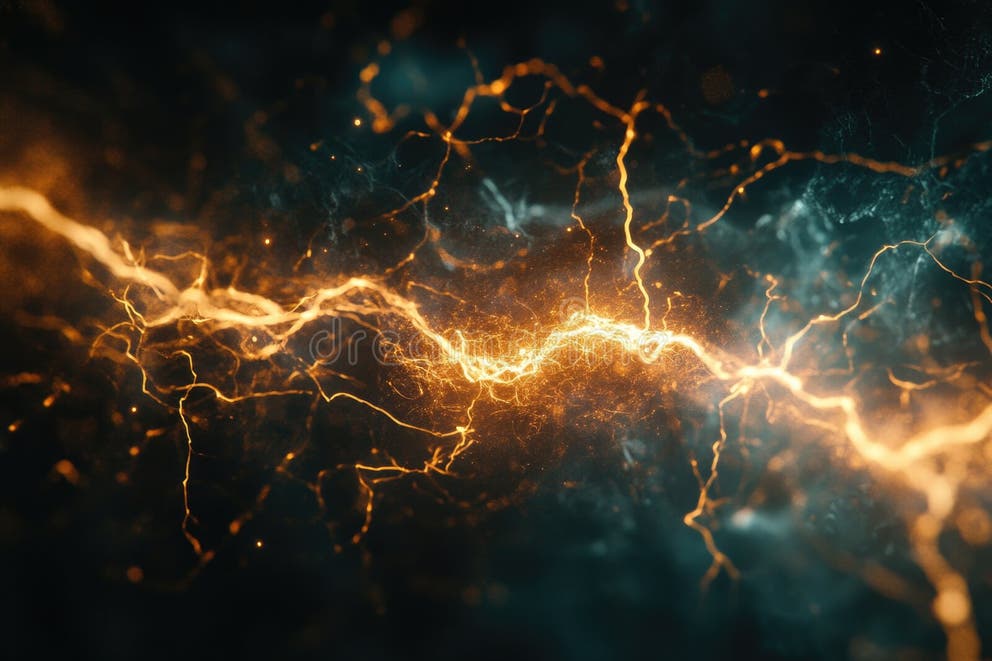 Lightning Close Up stock image. Image of lightning, science - 380123109