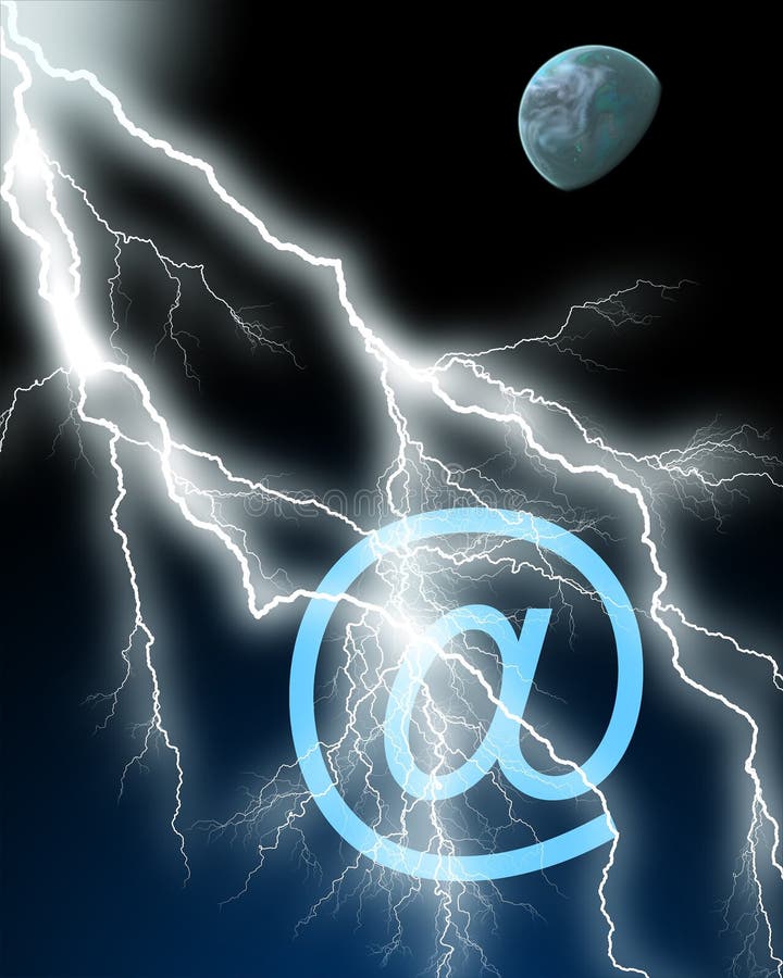 Lightning communications stock illustration. Illustration of wallpaper ...