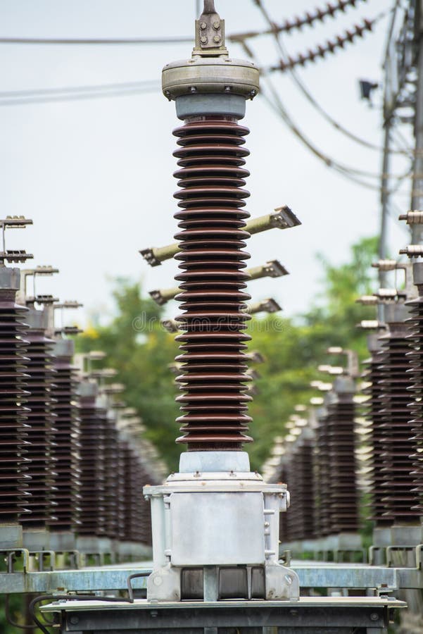 Lightning Conductor at the Power Station Stock Photo - Image of ...