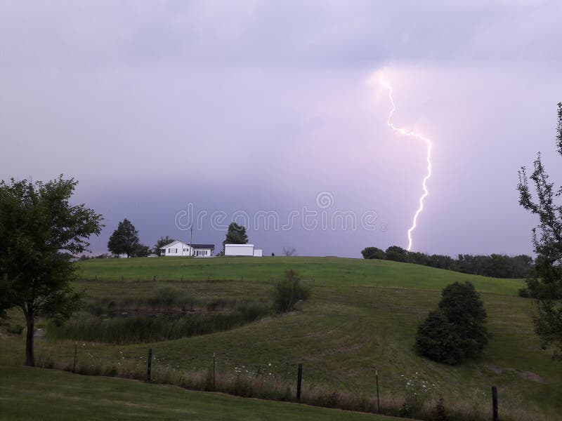 The lightning crashes stock image. Image of storms, crashes - 106555579