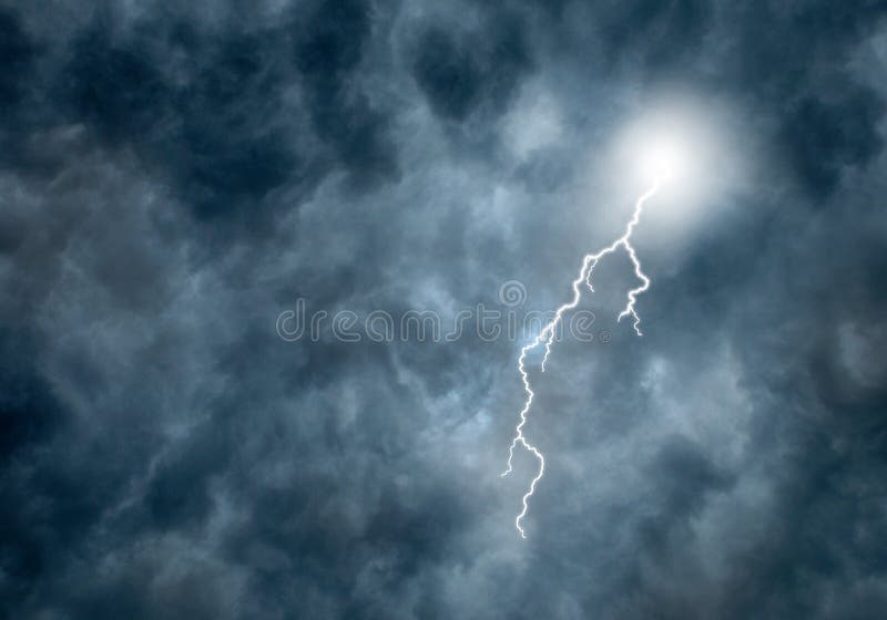 Lightning In Dark Storm Clouds Royalty Free Stock Photos - Image: 23685838