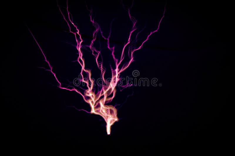 Tesla lightning stock image. Image of night, font, branch - 281110211