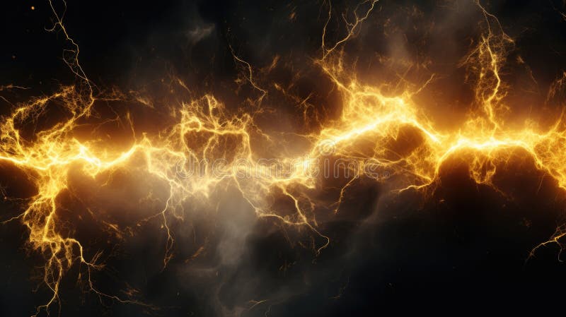 Lightning Effect on Black Background, Perfect for Graphic Design ...
