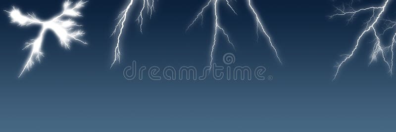 Illustration of Lightning Outline Isolated on a White Background Stock ...