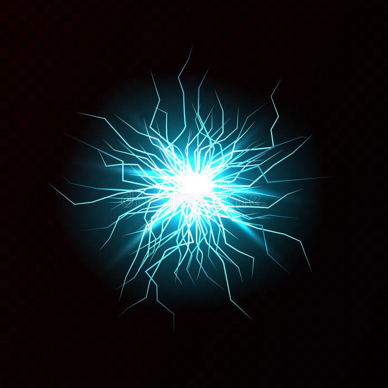 Lightning, Electric Thunderbolt Strike Stock Vector - Illustration of ...