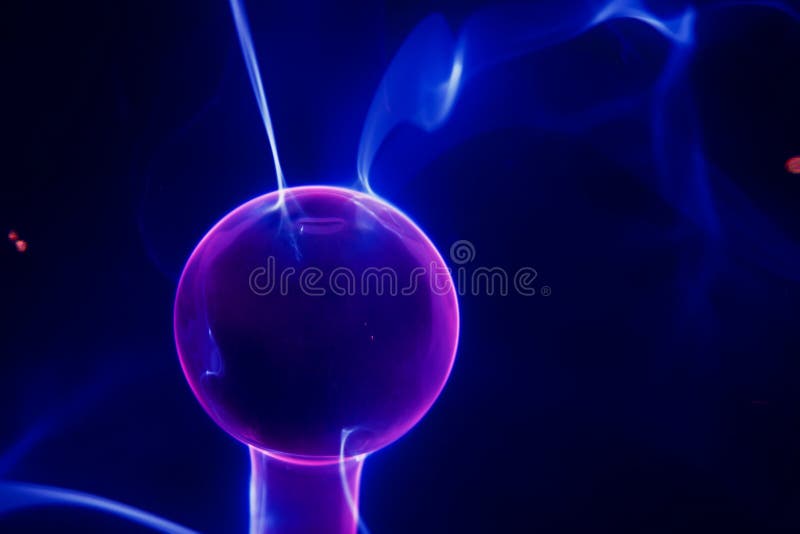 Lightning Electrical Sphere Stock Image - Image of bright, energy: 54814081