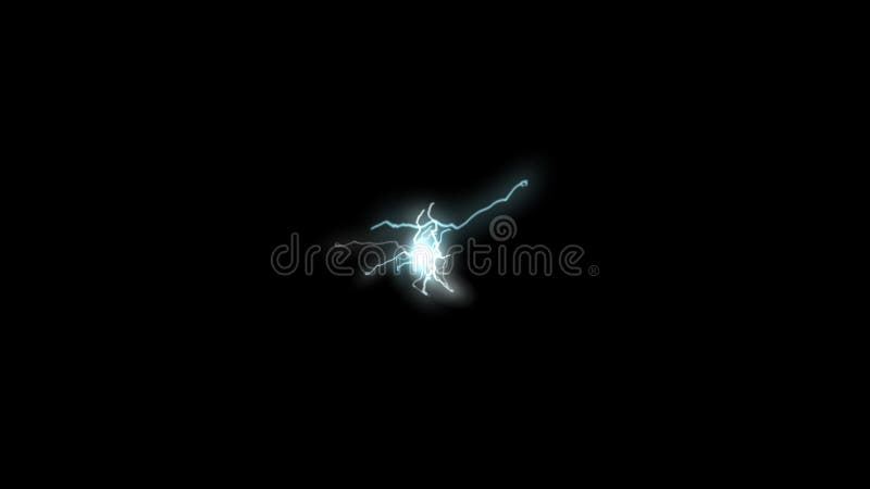 Lightning Energy Motion Graphics with Night Background Stock Video ...