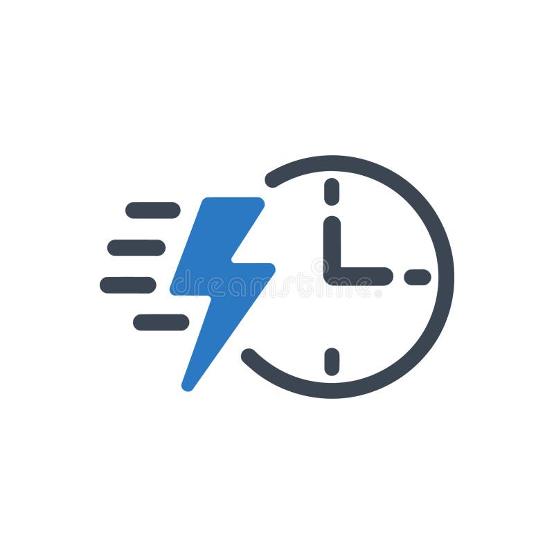 Lightning Fast Energy Icon stock vector. Illustration of icon - 361691271