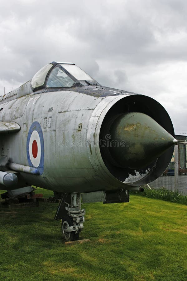 Lightning Fighter Jet Aircraft Stock Photo - Image of windsceen, plane ...
