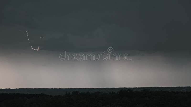 Lightning Flash in Dark Heavy Clouds Stock Footage - Video of bolt ...