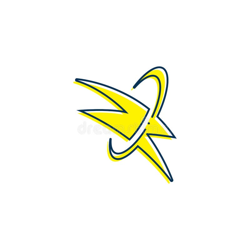 Lightning Flash Icon Outline . Line Lightning Flash Icon Stock Vector ...