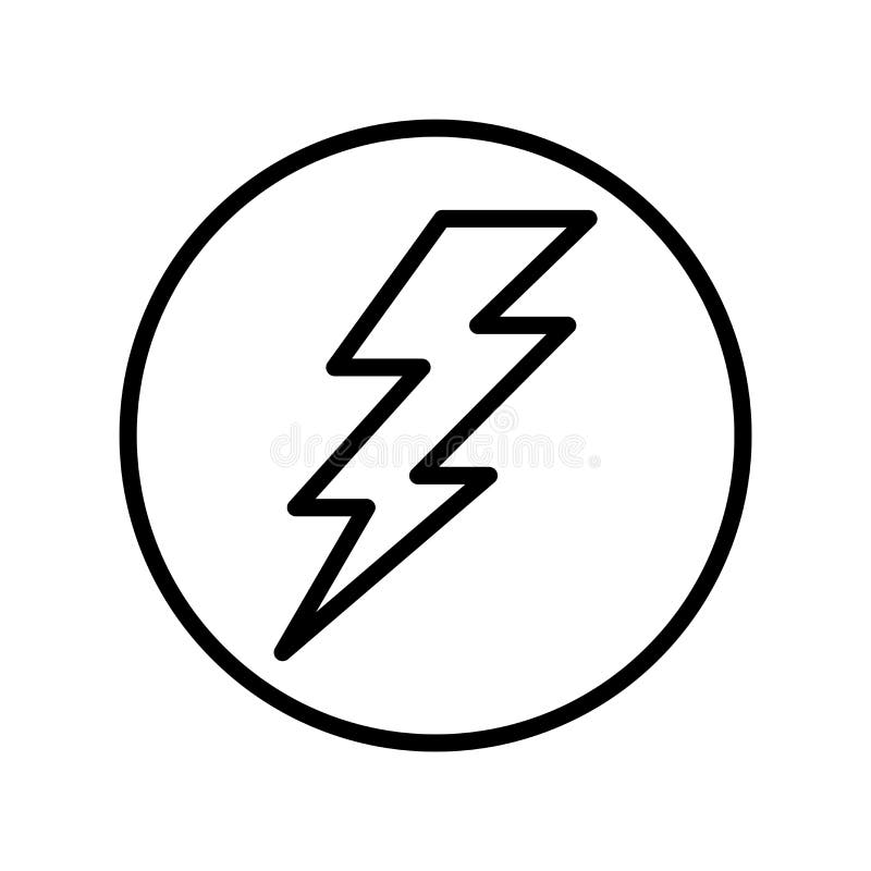 Lightning Flash Icon Vector Sign and Symbol Isolated on White ...