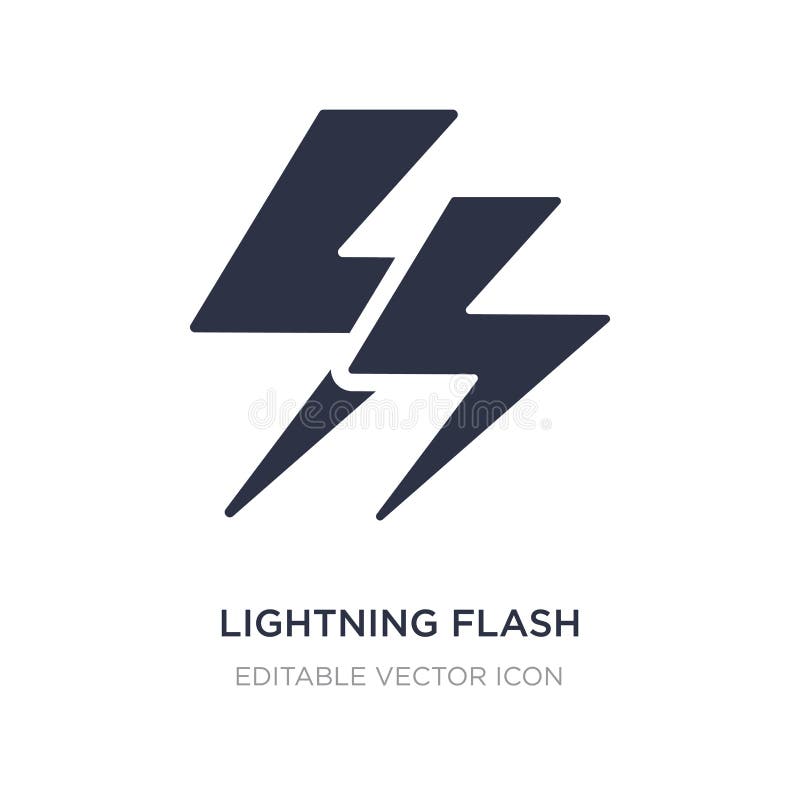 Lightning Arrow Icon on White Background. Simple Element Illustration ...