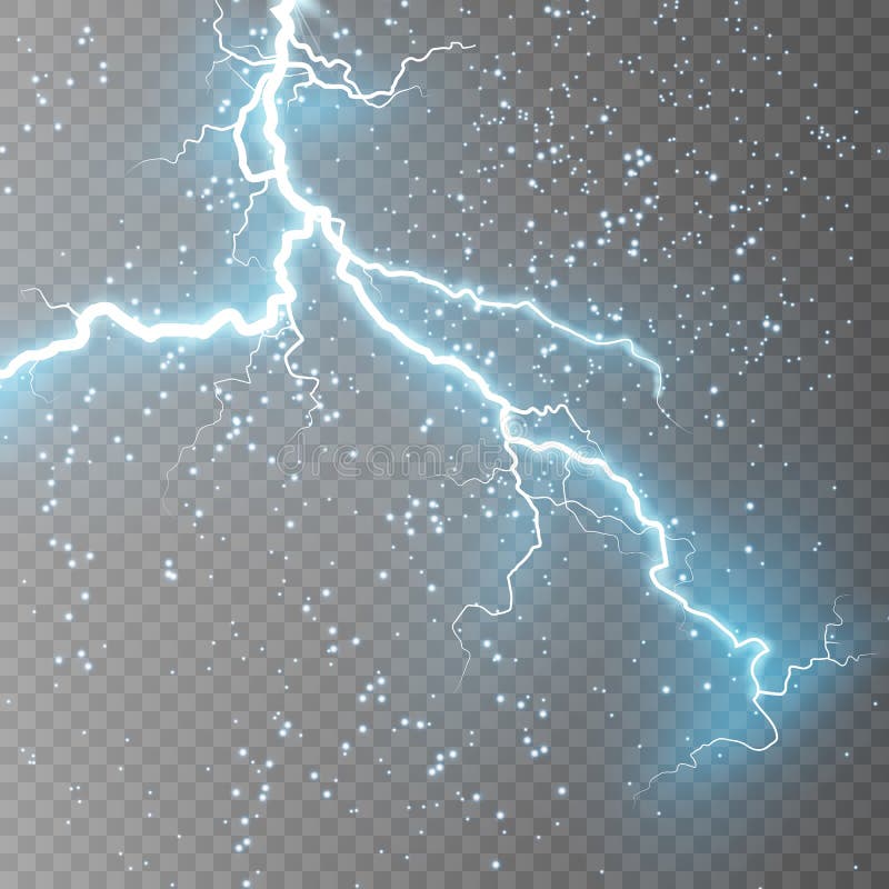 Lightning Flash Light Thunder Transparent Background Stock ...