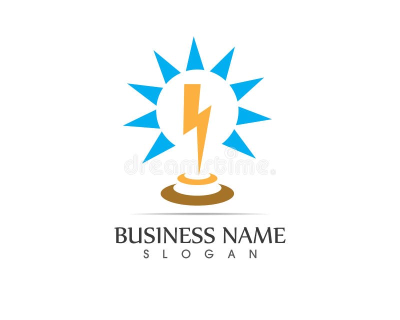 Lightning Flash Logo Vector Stock Vector - Illustration of light ...