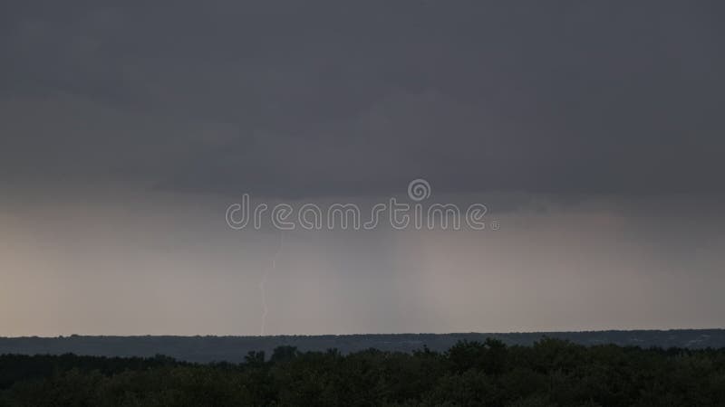 Lightning Flash in Storm Clouds Stock Video - Video of meteorology ...