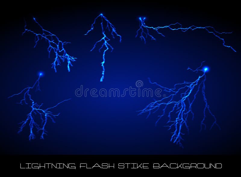 Lightning Flash Strike Background Stock Vector - Illustration of ...