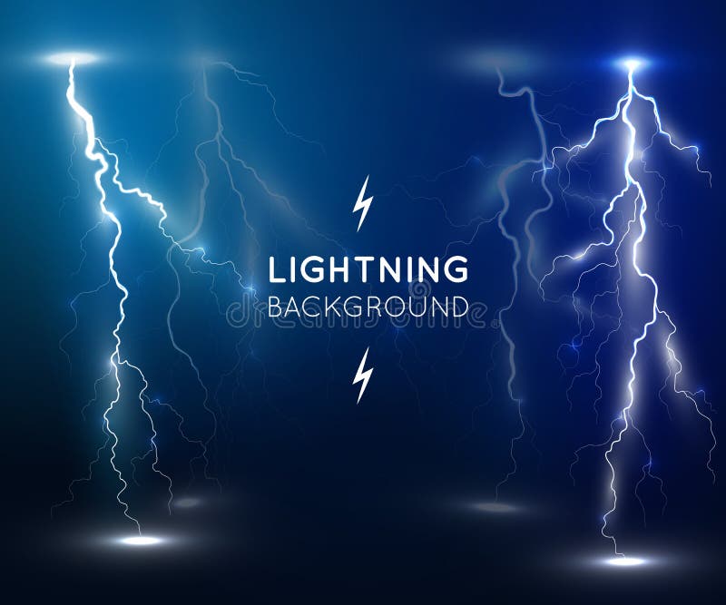 Lightning Flash Strike Background Stock Vector - Illustration of high ...