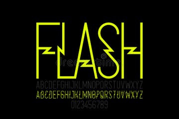 Lightning Bolt Style Letters Stock Illustrations – 105 Lightning Bolt ...