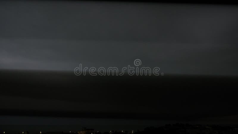 Lightning Flashes Illuminate the Night Sky during Thunderstorm Stock ...