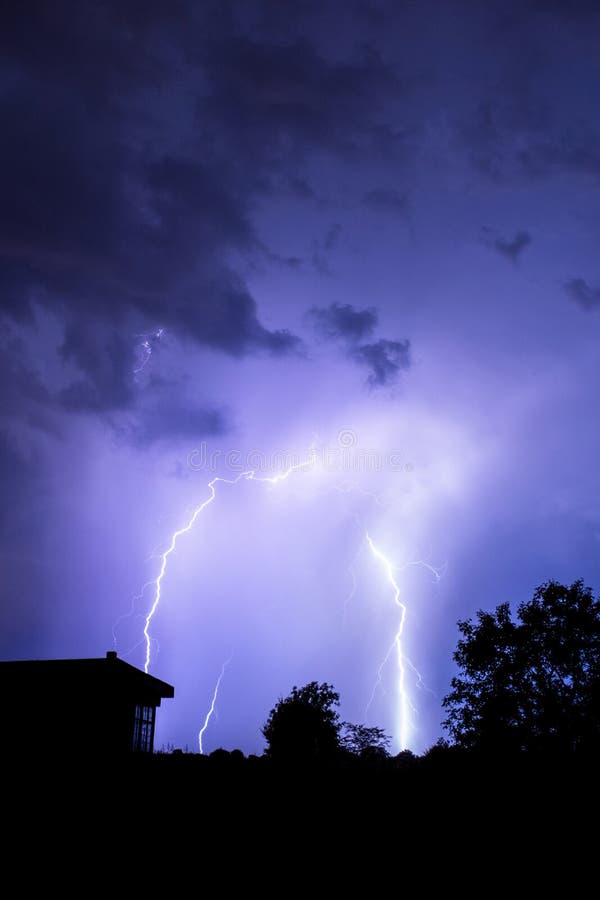 Lightning flashes stock photo. Image of outdoor, bright - 10395456