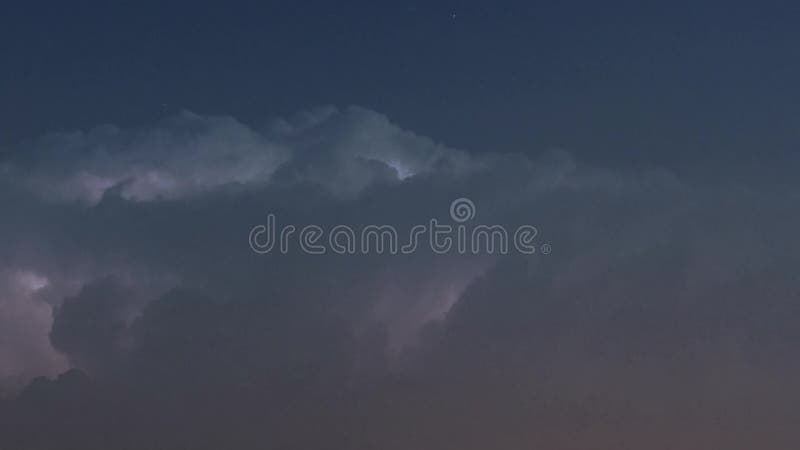 Strong Thunderstorm with Lightning at Night. Thunder and Lightning at ...