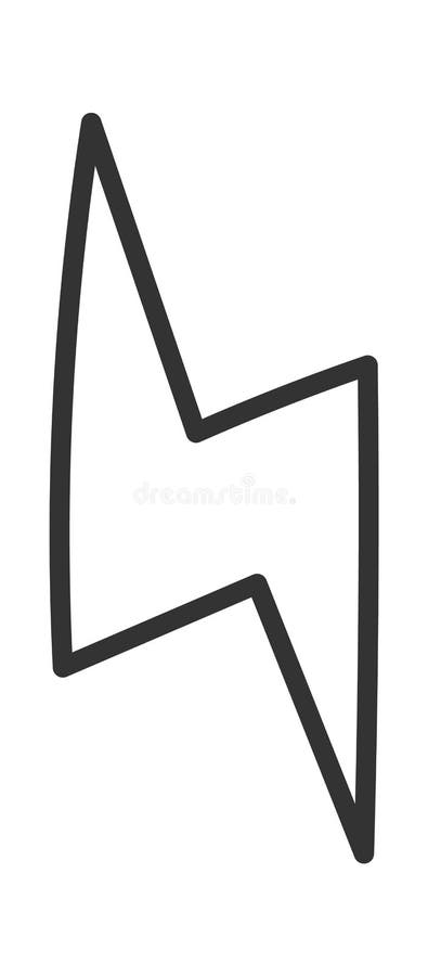 Lightning Flat Icon Weather and Physic Science Element Stock Vector ...