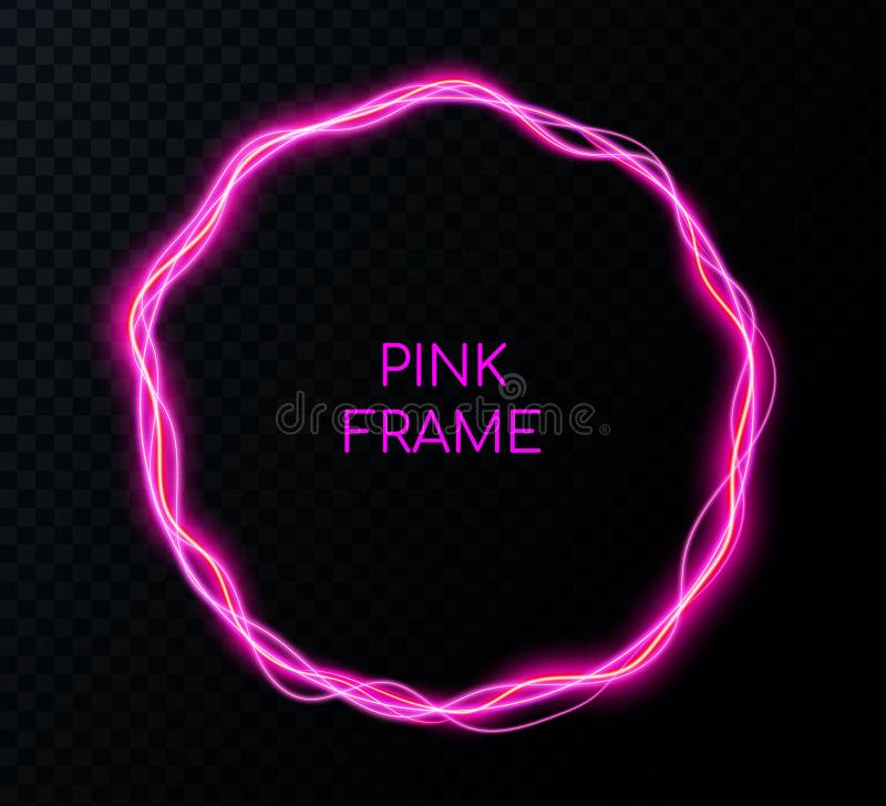 Lightning Frames, Blue Electric Borders Vector Set Stock Illustration ...