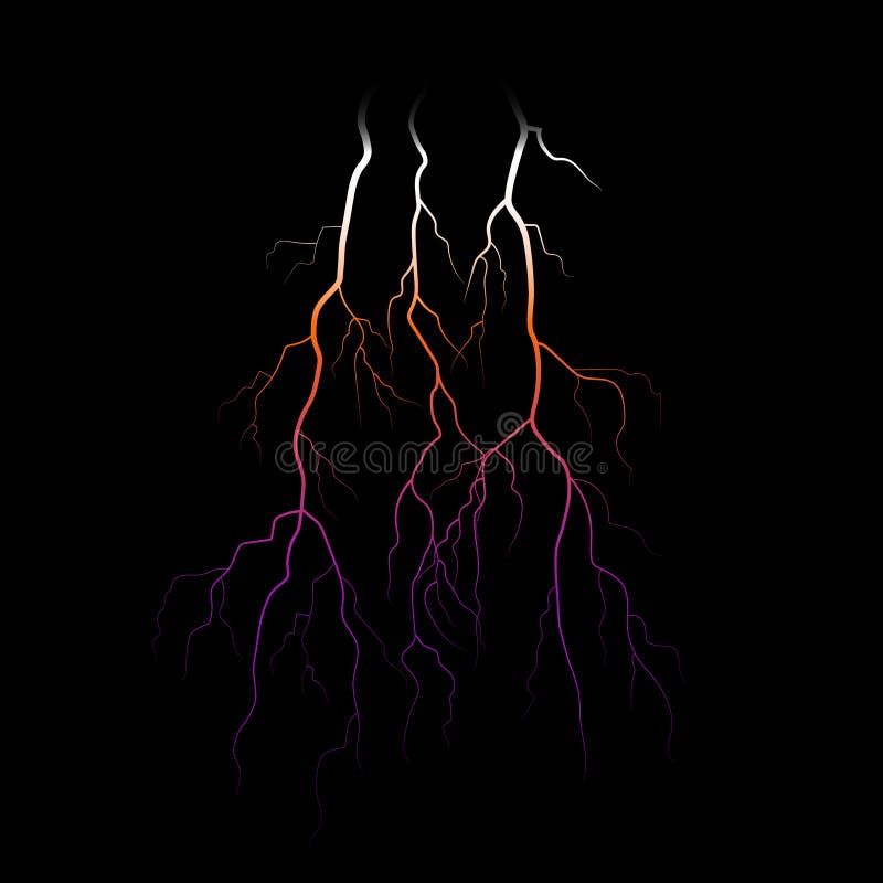 Lightning vector object stock vector. Illustration of mesh - 80886662